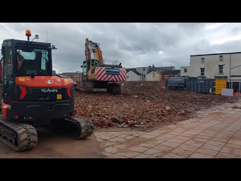 DEMOLITION SITE BLACKPOOL MORNING UPDATE 23/01/2026 DEMOLITION FOR ...
