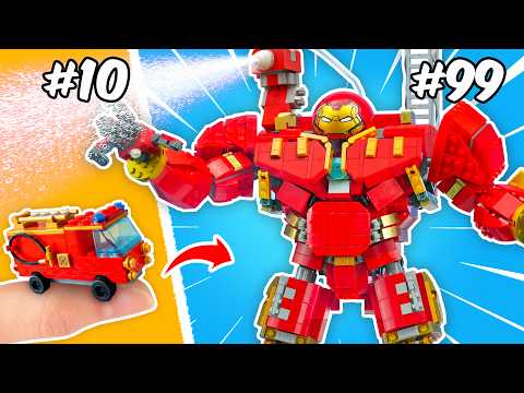 Transforming a LEGO Fire Truck Into a Hulkbuster Fire Mech | ROBO Bricks Channel