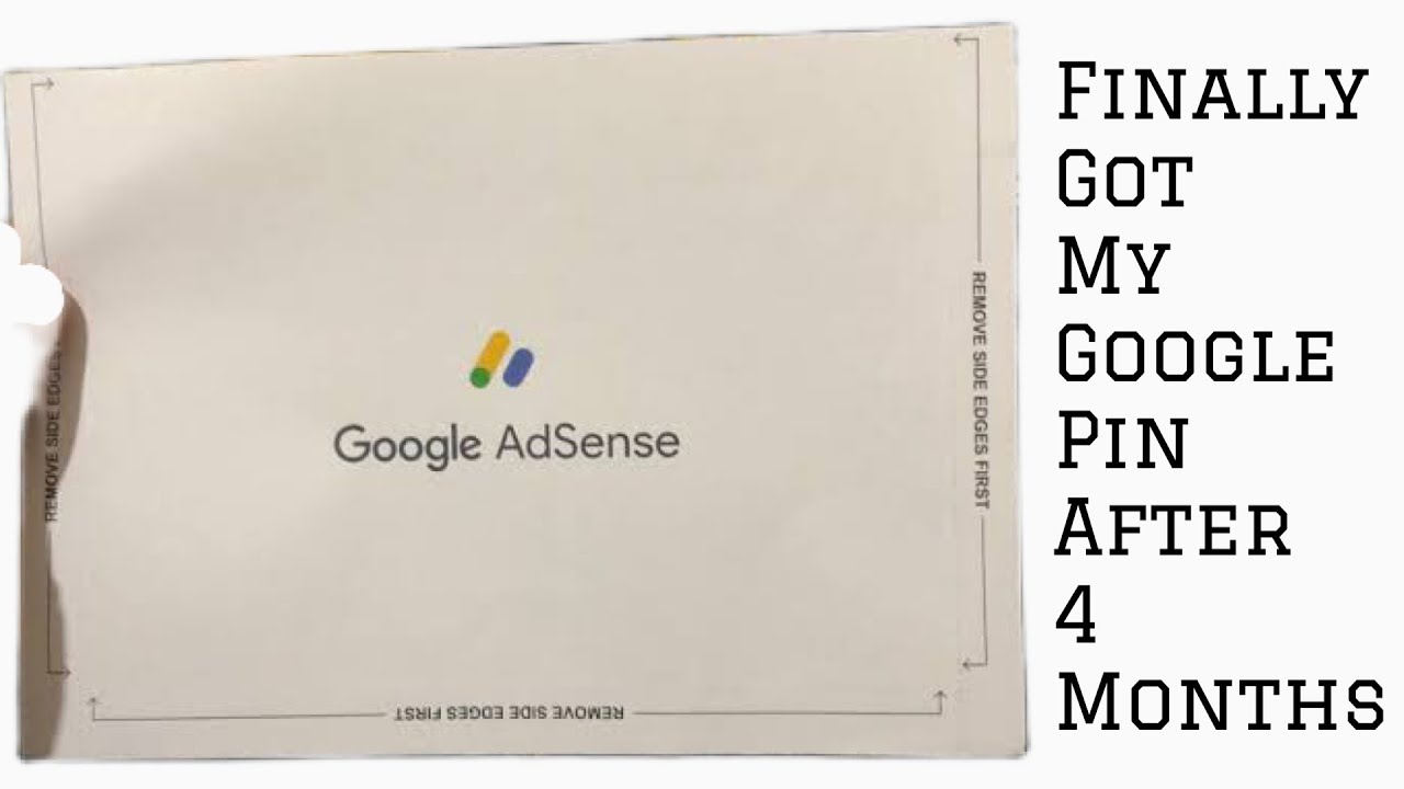 Finally Got My Google Adsense Pin After 4 Months - YouTube
