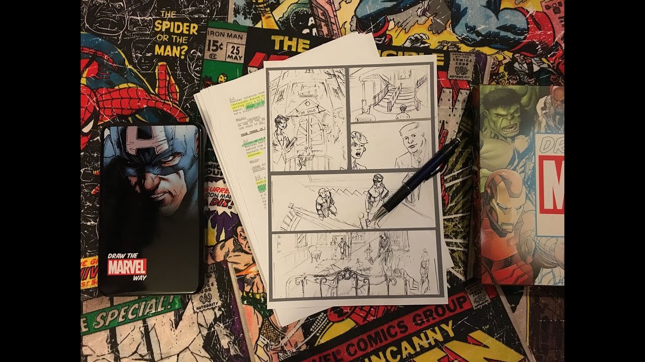 Draw the Marvel Way From Script to Comic Page part 1 - YouTube