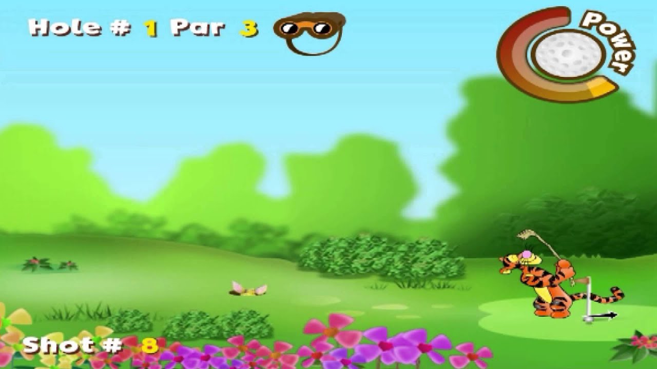 Winnie Pooh & friends play golf (Tigger) - ep1 - YouTube