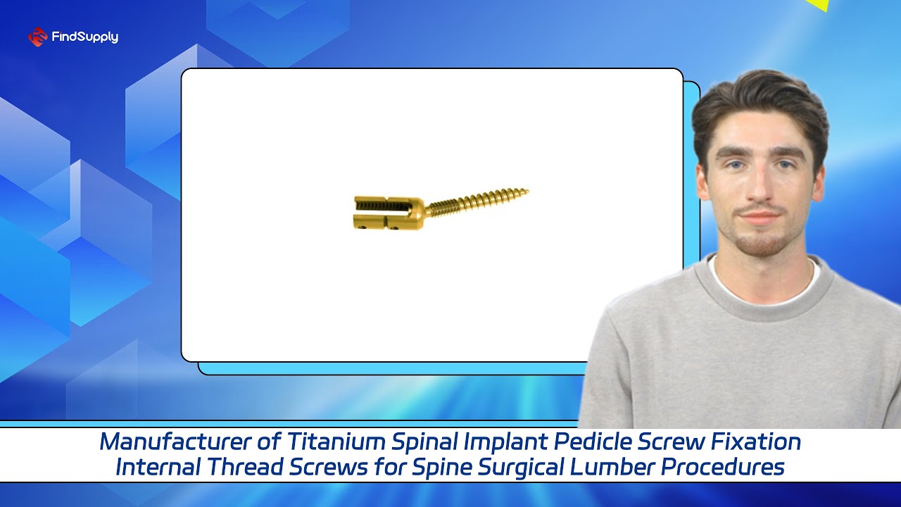 Manufacturer of Titanium Spinal Implant Pedicle Screw Fixation Internal ...