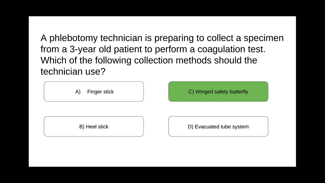 *Ad-free* Phlebotomy Technician Exam Review Part 2| NHA phlebotomy ...