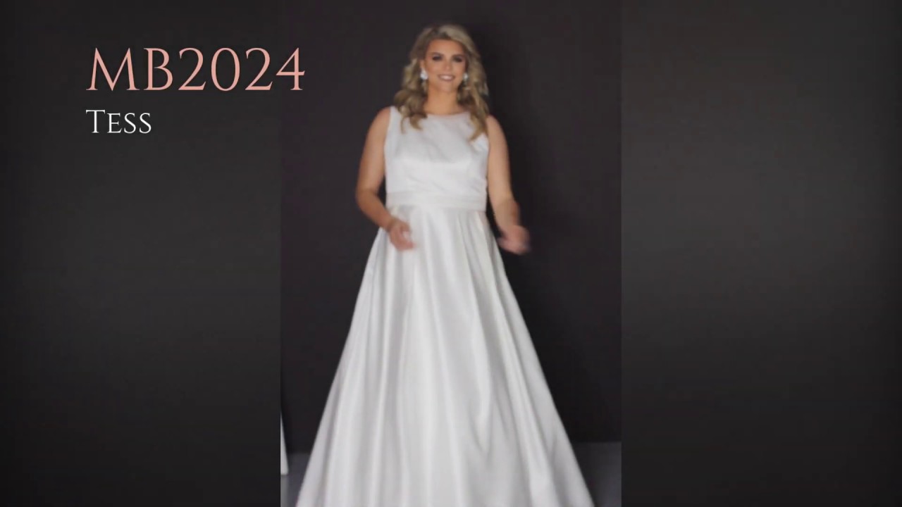 Plus Size Michelle Bridal Wedding Gown MB2024 - YouTube