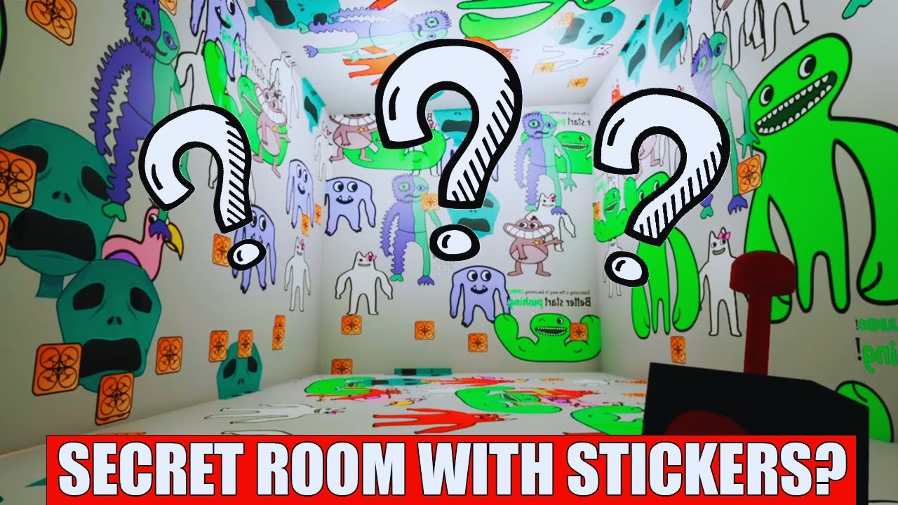 I found a secret room with stickers! (Garten of Banban 6) - YouTube