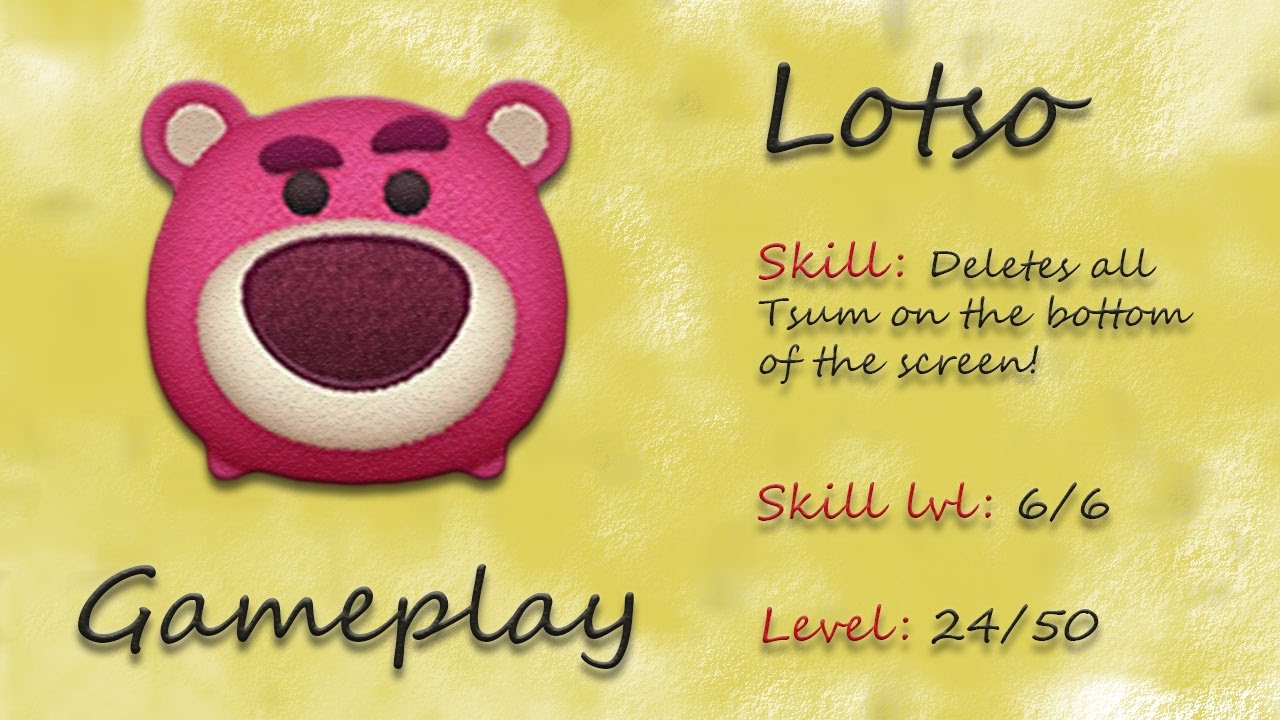 Line Disney Tsum Tsum - Lotso Gameplay Skill 6 - YouTube