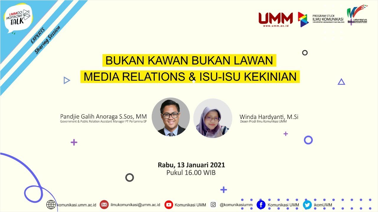 EXPERT SHARING SESSION- MEDIA RELATION DAN ISU-ISU KEKINIAN - YouTube