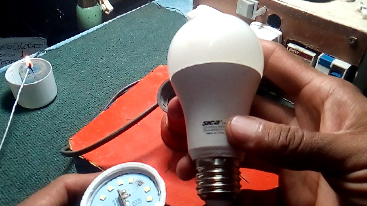 Como reparar lampara led quemada - YouTube