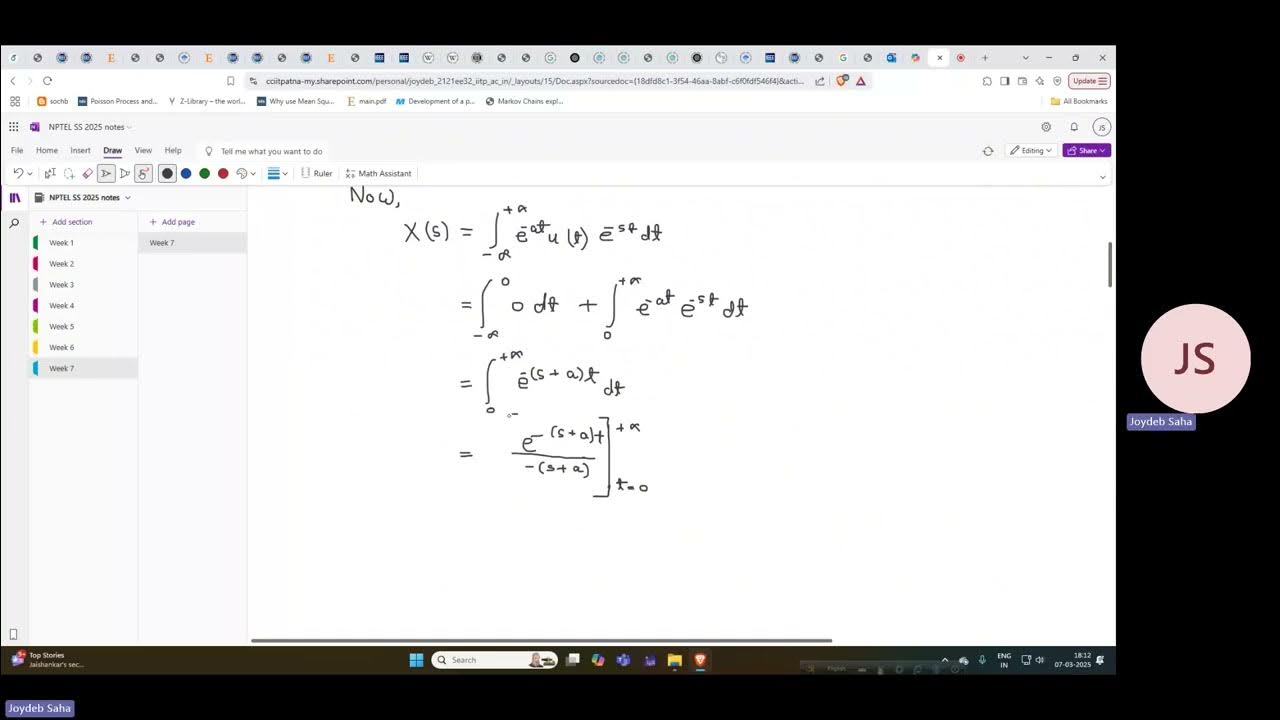Signals and Systems : Problem solving session 7, NPTEL (PMRF), NPTEL - YouTube