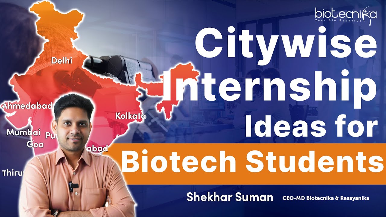 Citywise Internship Ideas & Opportunities For Biotech Students - YouTube