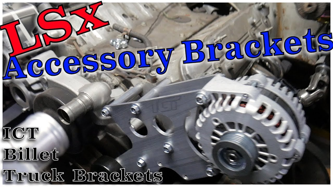 LS Accessory Brackets from ICT Billet - Product Showcase - YouTube