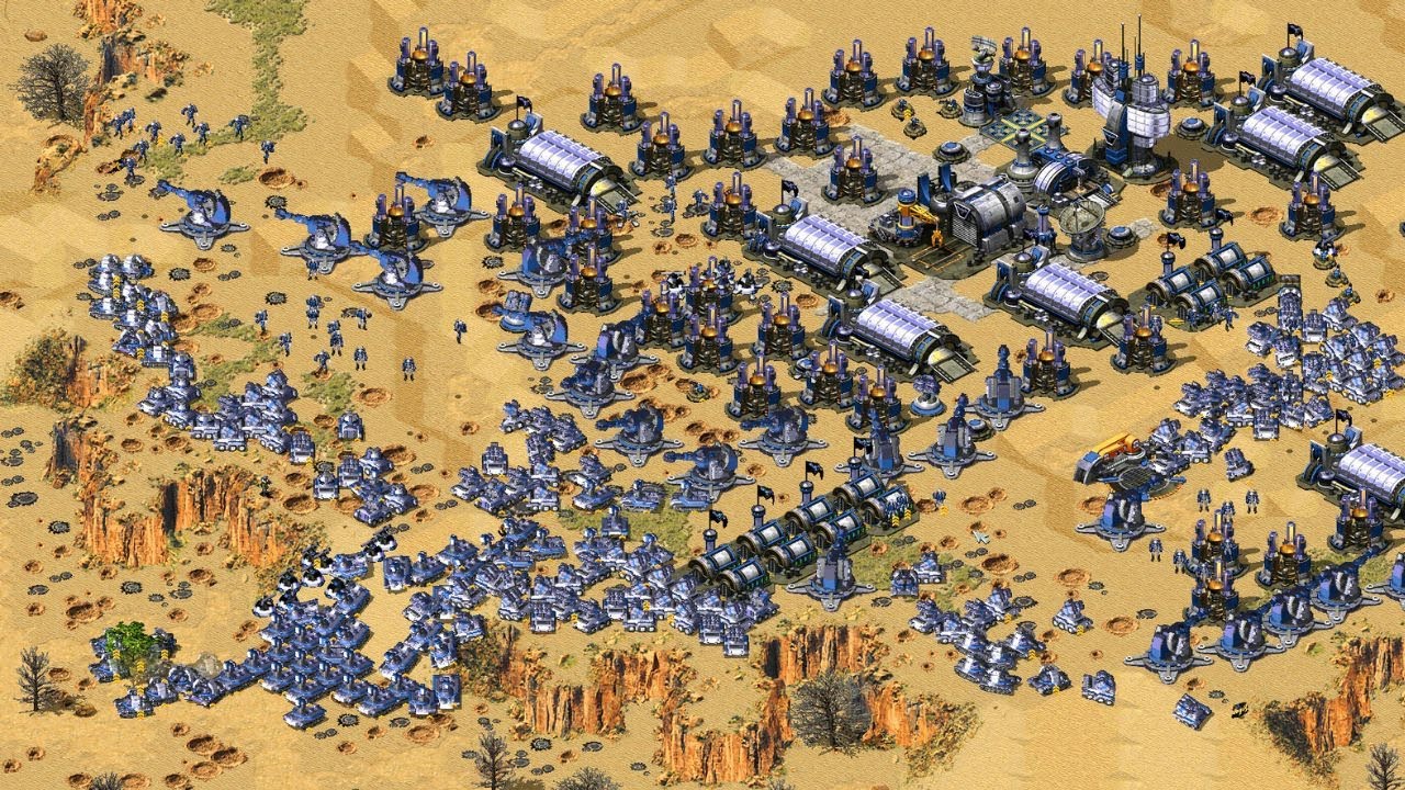 Red Alert 2 | Extra Hard Ai | 7 Vs 1 | Ore Pit Map | 7 Random - YouTube