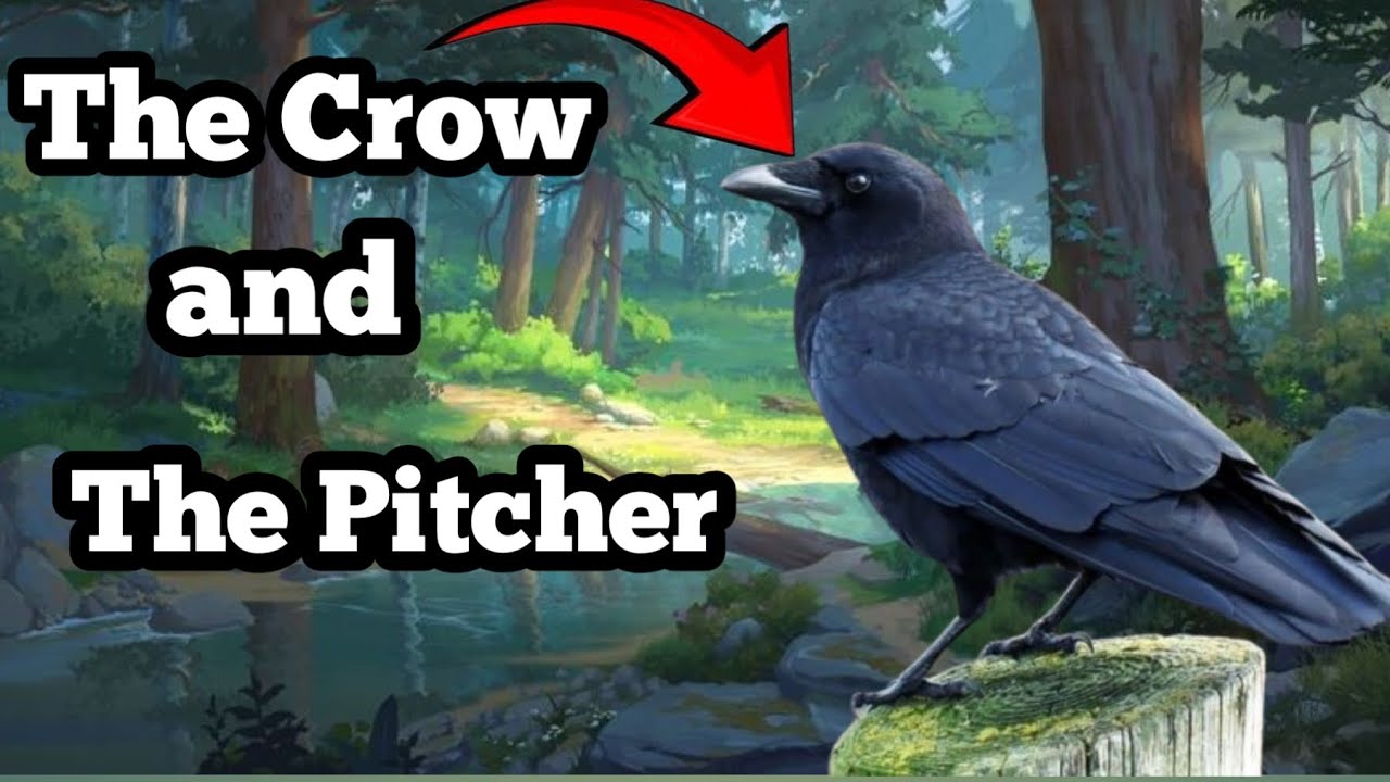 The Crow and the Pitcher: A Tale of Cleverness and Determination - YouTube