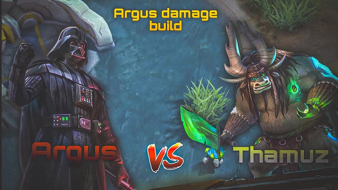 ARGUS VS THAMUZ | FALLEN ANGEL VS DEMONIC WARRIOR | ARGUS BEST DAMAGE ...