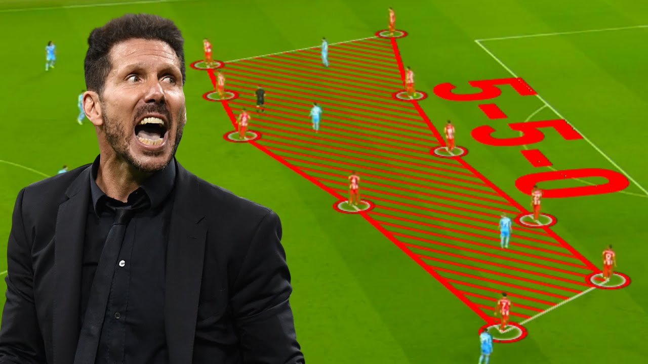 Diego Simeone's crazy 5-5-0 explained | Tactical analysis - YouTube