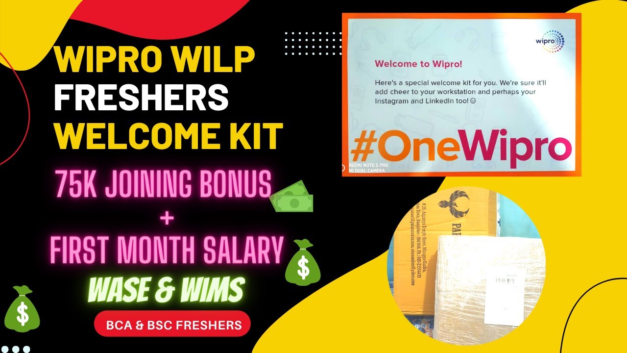 Wipro Welcome Kit for Fresher 2022 | joining bonus 75k in wipro wilp ...