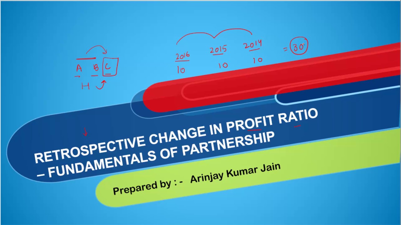 Accounting Part 17 Retrospective change in Profit sharing Ratio post ...