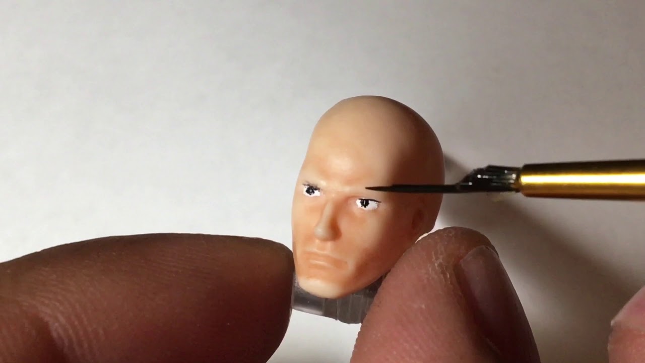 1:12 scale Miniature 101 face tutorial - YouTube