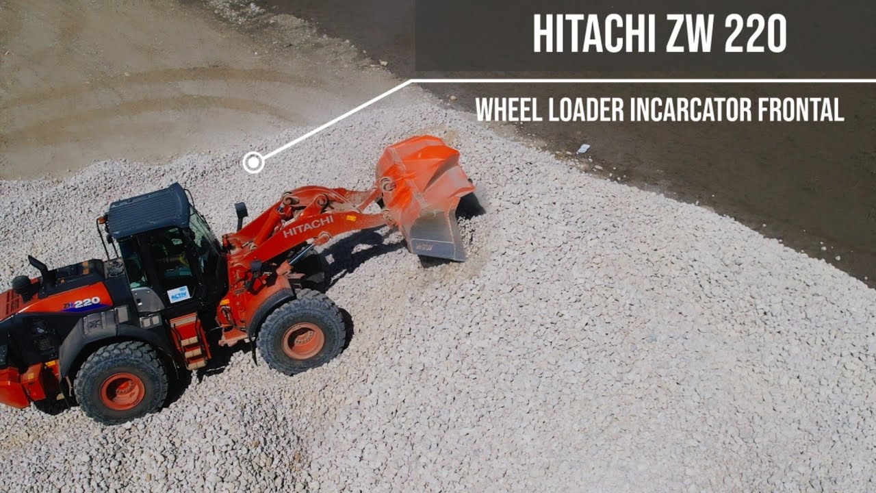 Wheel Loader Hitachi ZW 220 Incarcator frontal - YouTube
