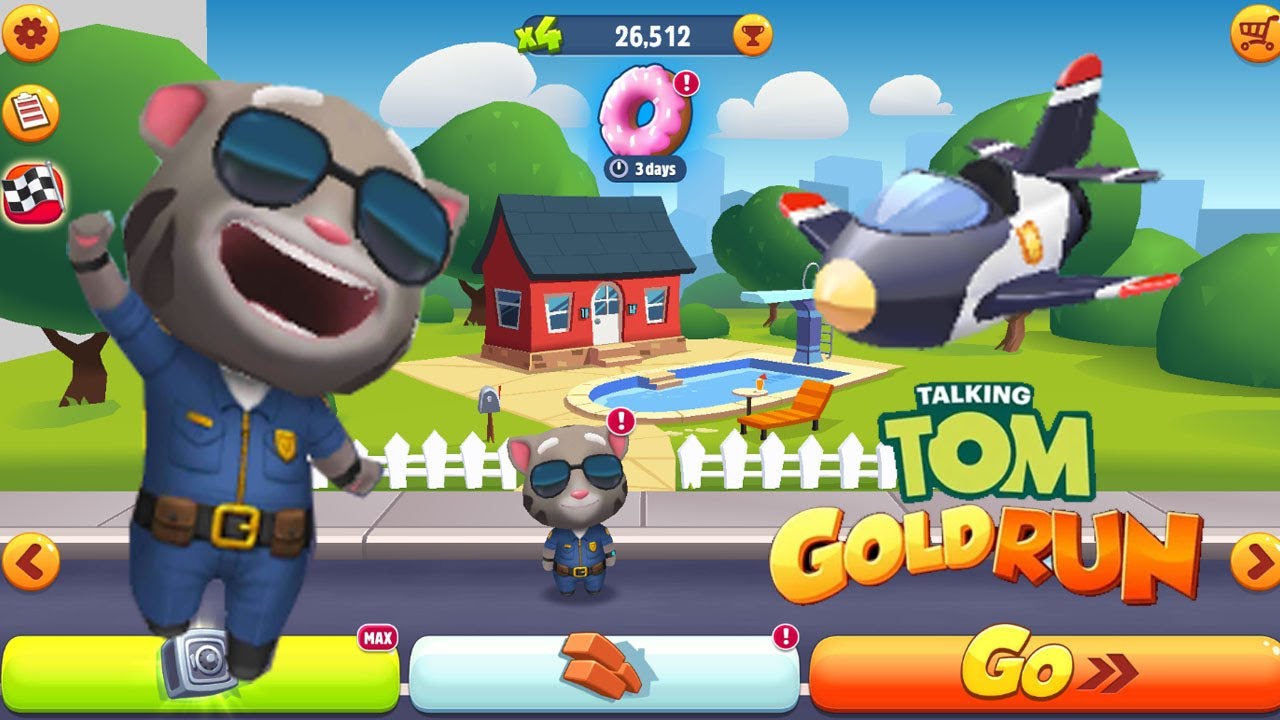 Talking Tom Gold Run Gameplay 2020 Part 1 - Officer Tom - YouTube