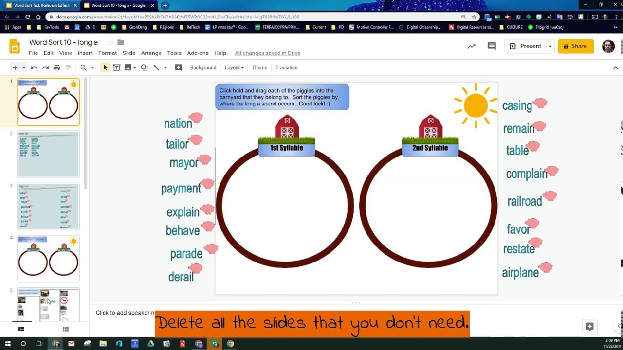 Assign your Word Sort in Google Classroom - YouTube