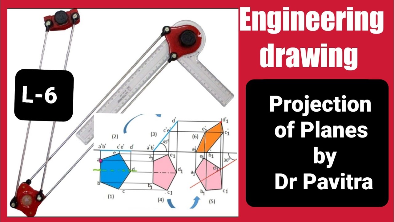 ESE L-6: Projection of Planes in Engineering Drawing - YouTube
