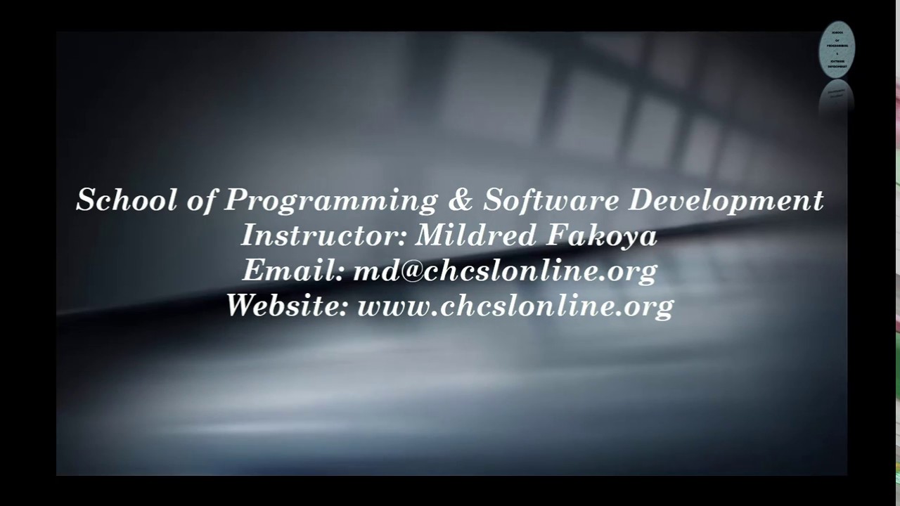 week 1 lesson 3 (Programming in HTML 5, CSS 3 & JavaScript) - YouTube