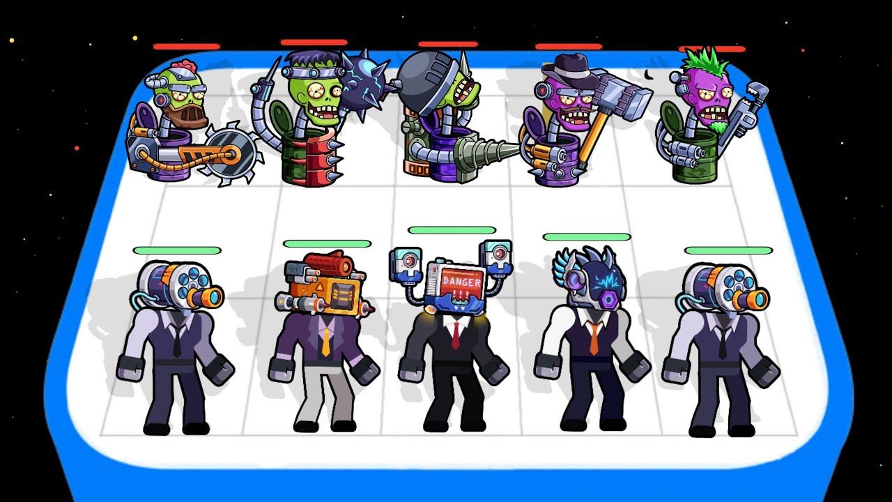 Merge Toilet Zombie vs Robot Merge War Skibidi vs Zombie Monster Battle ...