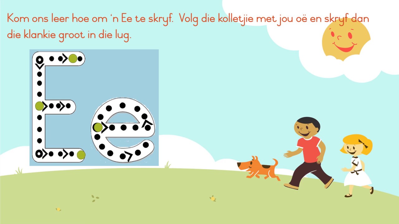 Alfabet: E e klank - YouTube