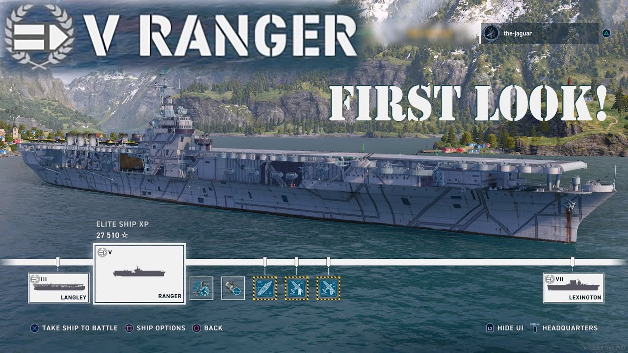 USS Ranger (CV-4) Tier 5 Aircraft Carrier | World of Warships Legends ...