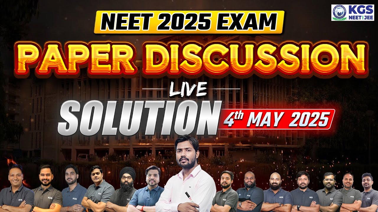 🔴NEET 2025 Question Paper Discussion Live Analysis 📝 NEET 2025 Exam ...
