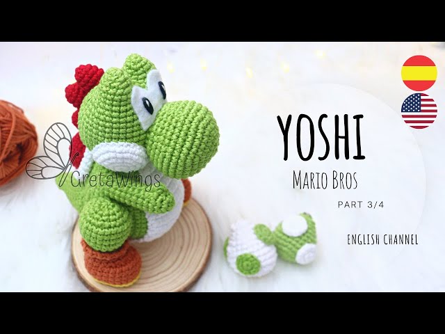 Amigurumi Yoshi Crochet Pattern Yarn Yoshi Amigurumi Pattern Ami