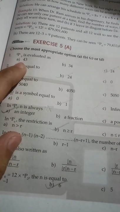 CA Foundation QA || permutation and combination || q no. 1 || calculator trick || P&C - YouTube