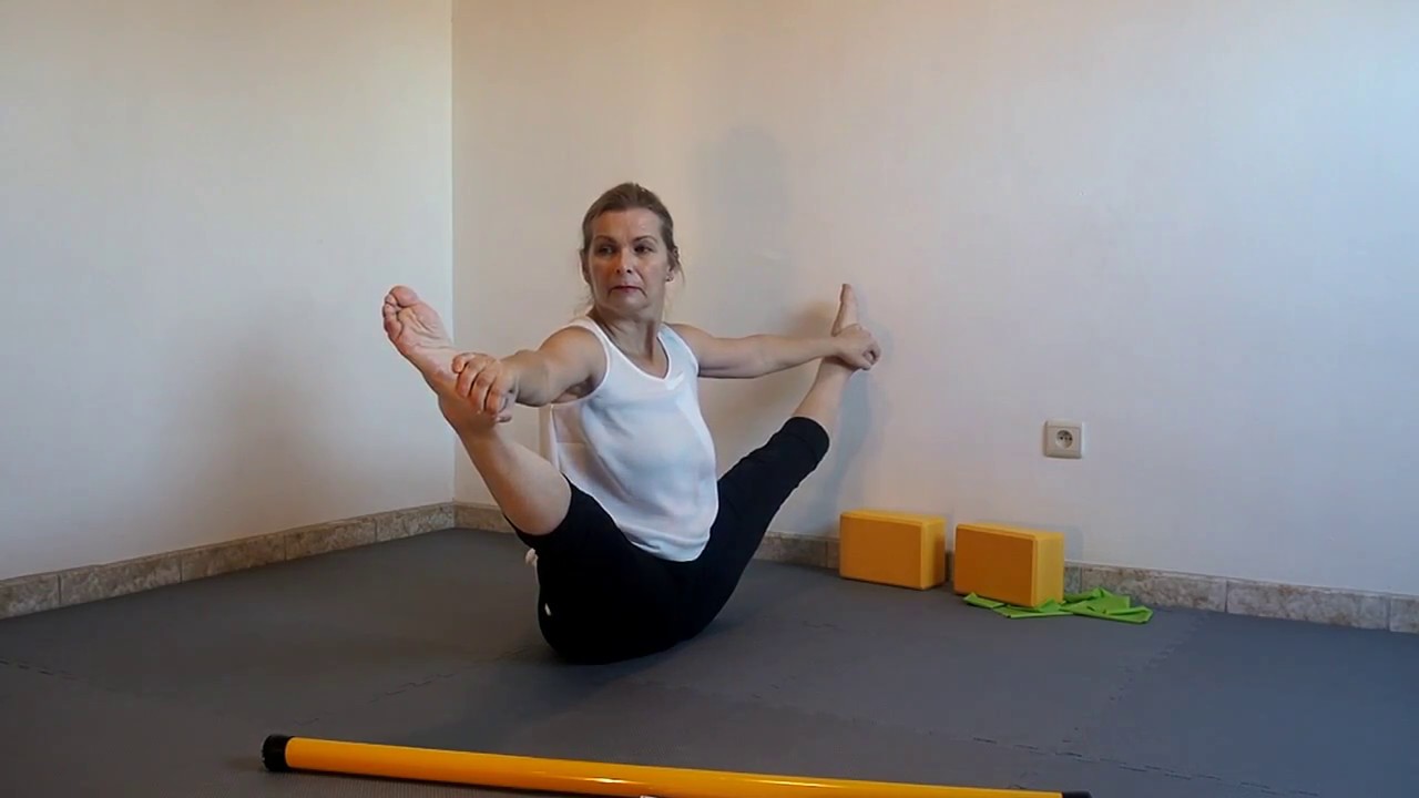 Wervelkolom houding - Merudandasana - Spinal Column pose - Postura da ...