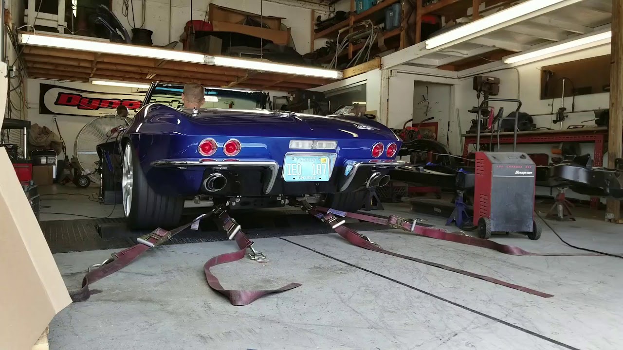 1967 Corvette Custom LS7 427 Supercharged Dyno - YouTube