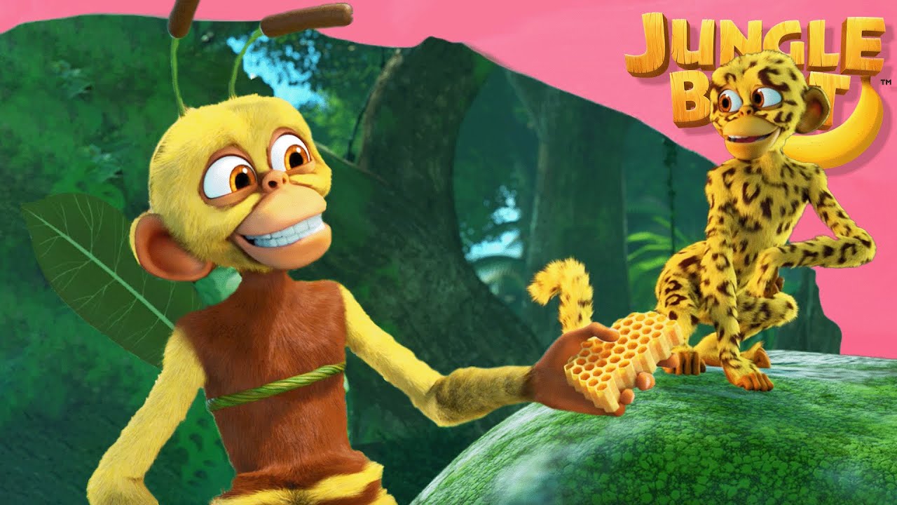 Munki la abeja | Jungle Beat: Munki & Trunk | Animación para niños 2023 ...