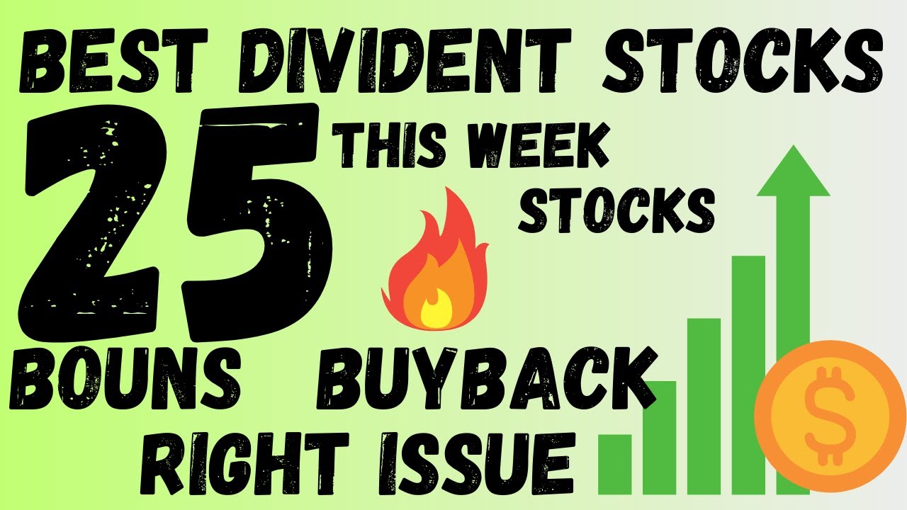 upcoming dividend stocks | right issue #divident #stockmarket # ...