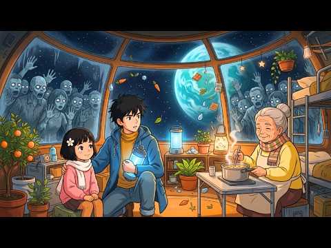 Surviving In a Spaceship During a Zombie Apocalypse | Ghibli ASMR