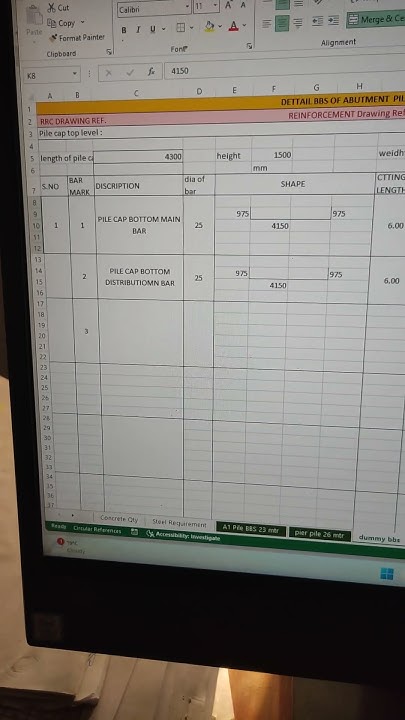 Excel sheet | BBS format in excel | how to make BBS in excel | #bbs # ...