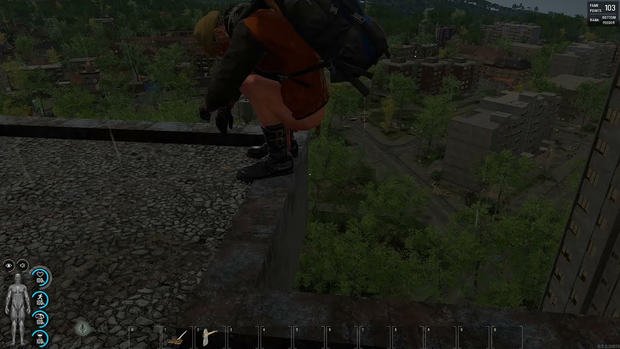 Pooping from the edge of the high building roof (SCUM) - YouTube