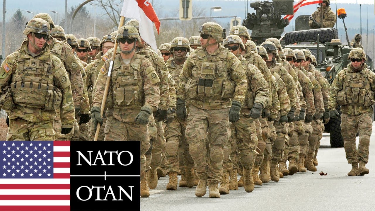 U.S. Army. NATO. Multinational Division "Northeast" on Exercises in ...