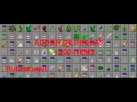 ADDON DE DROGAS PARA MINECRAFT BEDROCK 1.21.31 CON MAS DE 500 ITEMS ...