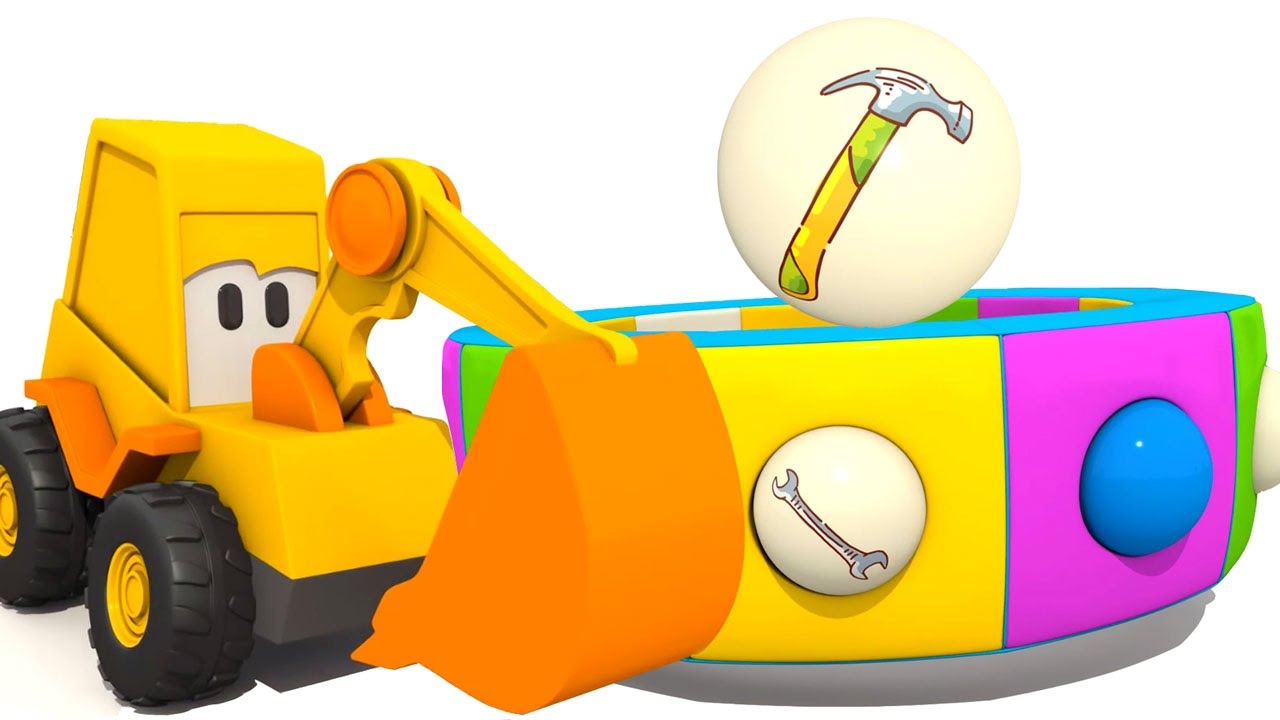 Развивающие мультики для детей - Экскаватор Мася - Инструменты - YouTube