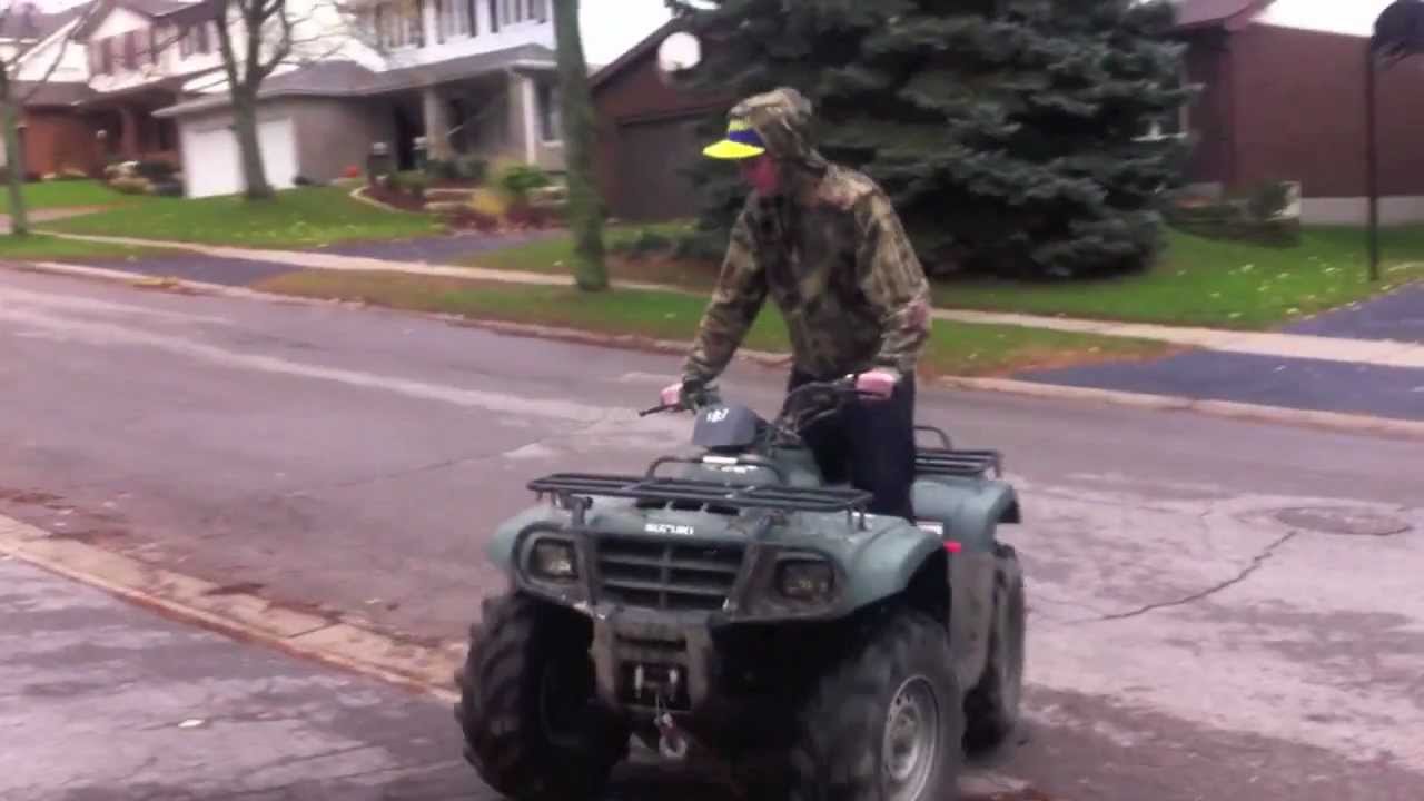 Atv Drifting in the city - YouTube