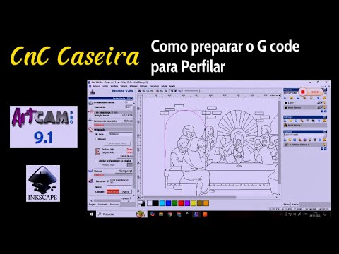 Como Preparar arquivo g-code para CNC ROUTER - Inkscape e Artcam - YouTube