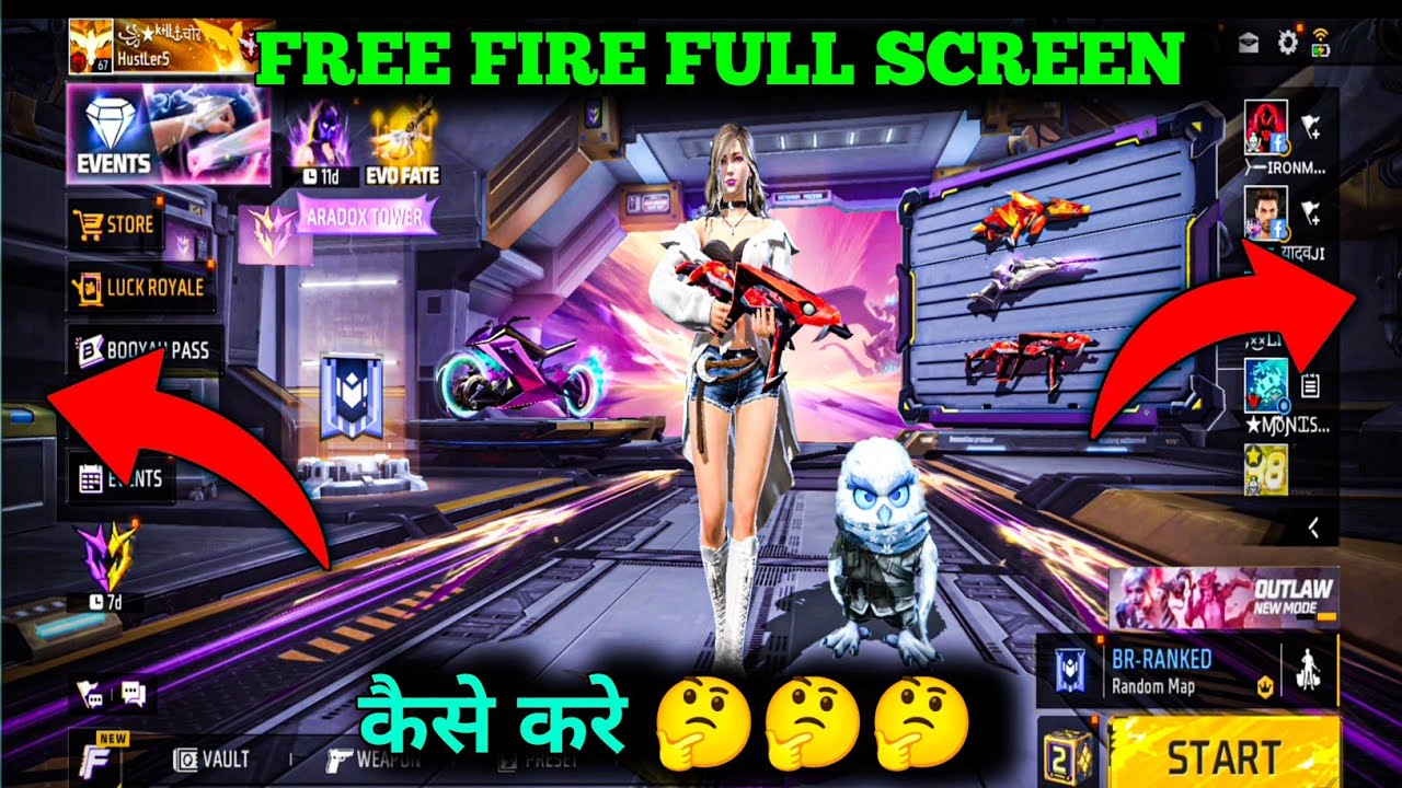 Free Fire Fulll Screen Kaise Kare | Free Fire North Screen Setting ...