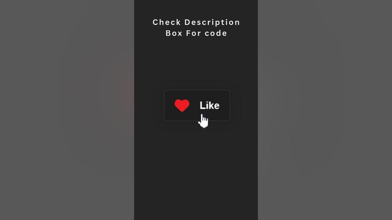 Like Button using html/css #shortvideo #html #css #webdeveloper - YouTube
