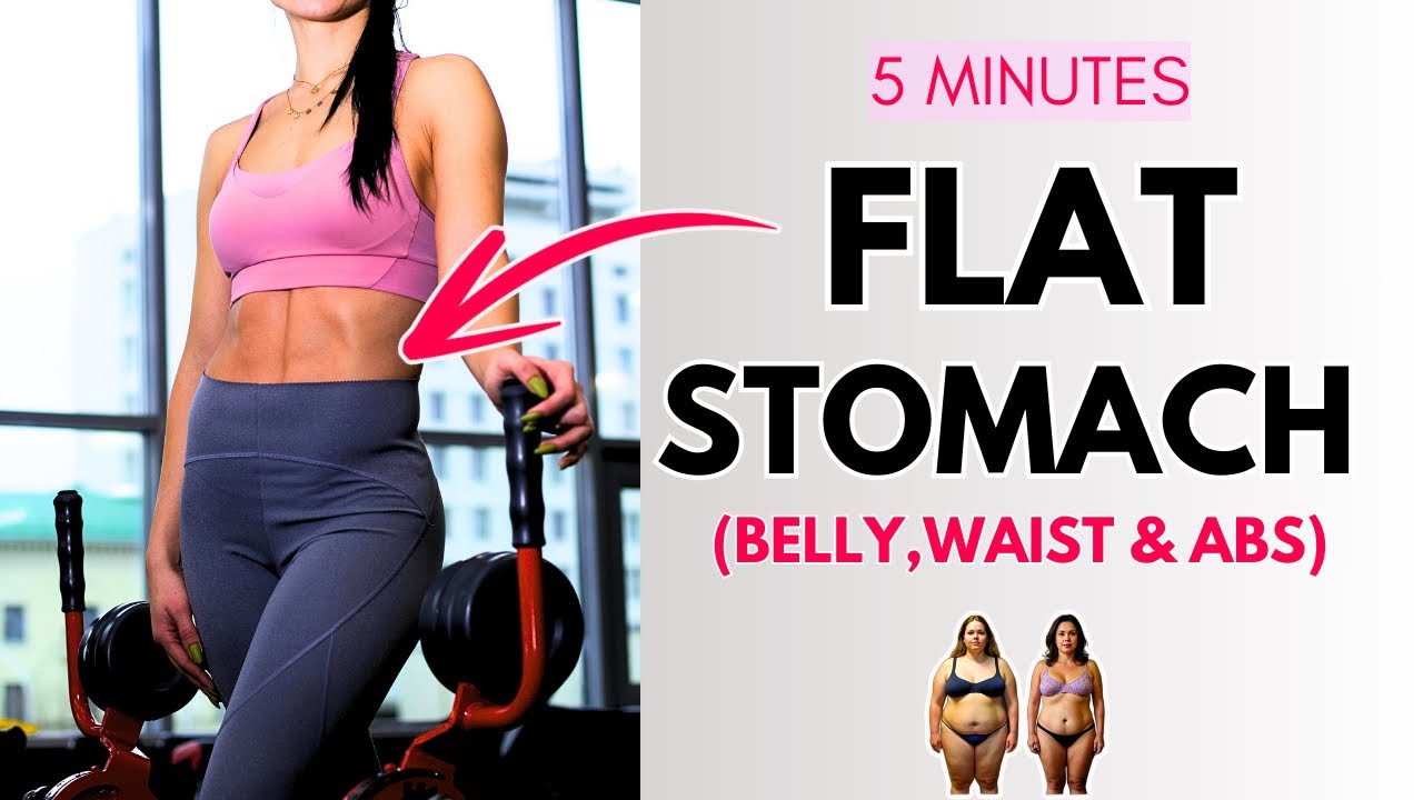 BELLY FAT LOSE in 7 DAYS | 5 Minutes Home Workouts For Plat Stomach ...