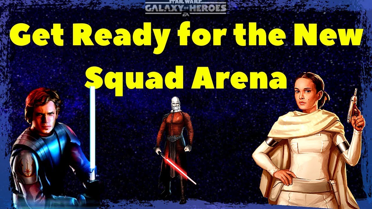 Swgoh The different teams you see in squad arena - YouTube