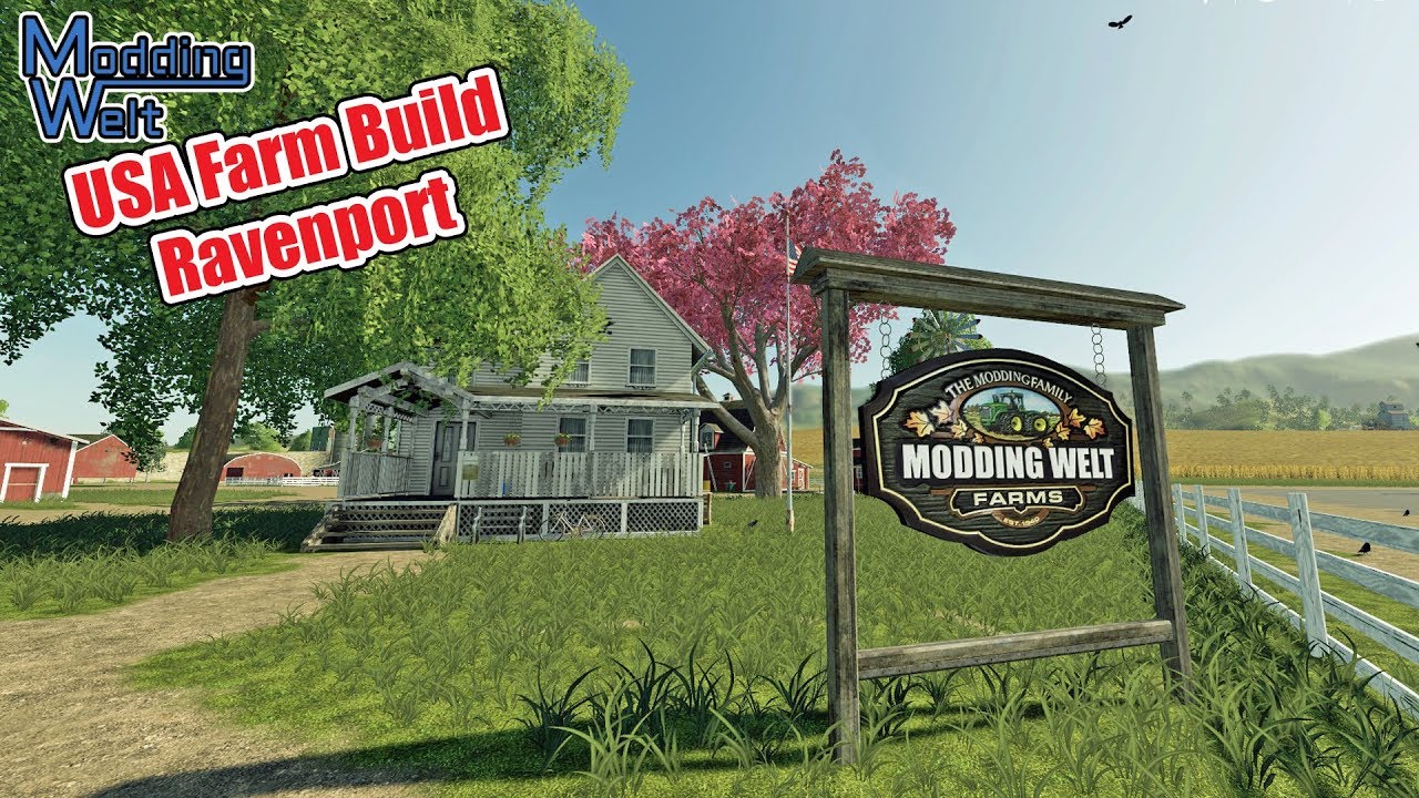Modding Welt USA Pack Build @ Ravenport - With save game file - YouTube
